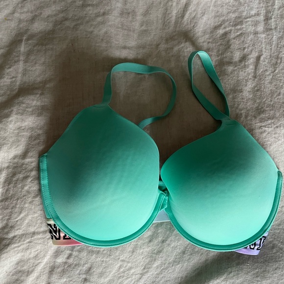 PINK Victoria's Secret | Intimates & Sleepwear | Vibrant Teal Bra ...